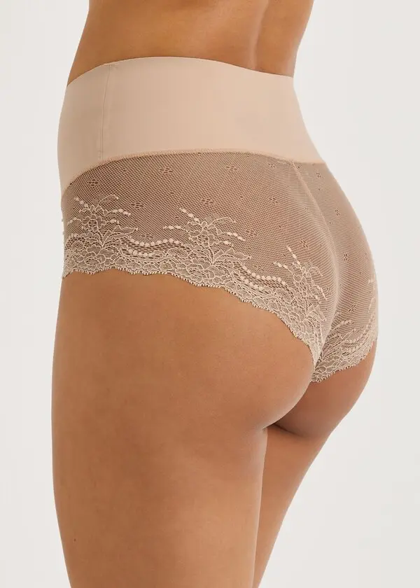 Spanx Undie-tectable Lace-trimmed Seamless Briefs