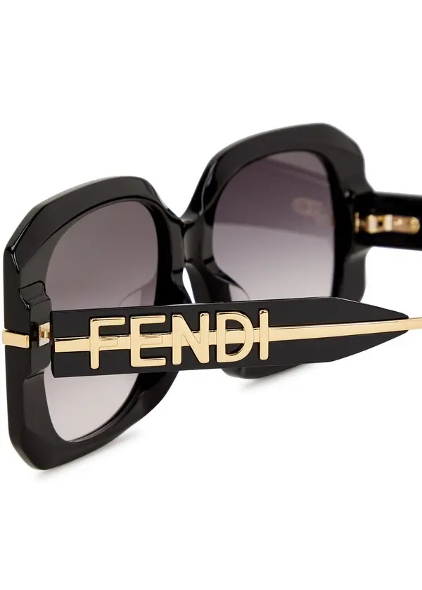 Fendi Graphy Square-frame Sunglasses