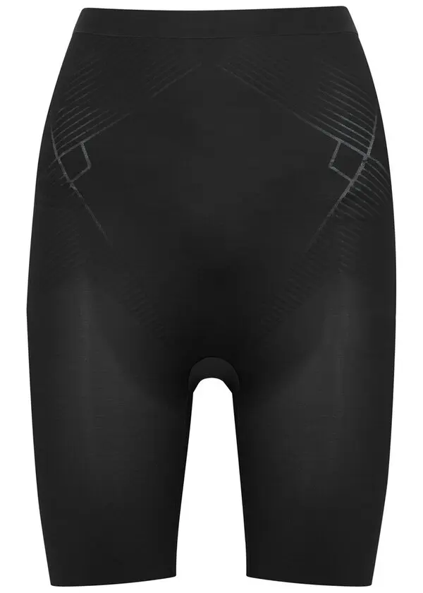 Spanx Thinstincts 2.0 High-waist Mid-thigh Shorts - Black