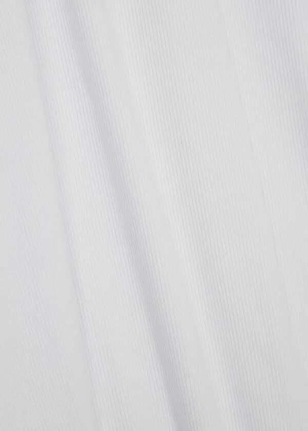 Vince Ribbed Stretch-jersey Top - White
