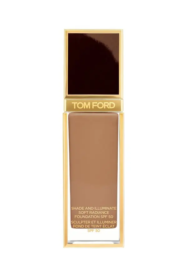 TOM FORD Shade And Illuminate Soft Radiance Foundation Spf 50, Makeup, Chestnut, Dusk, Warm Nutmeg, Macasar, Pearl Shades - 10.0 Chestnut