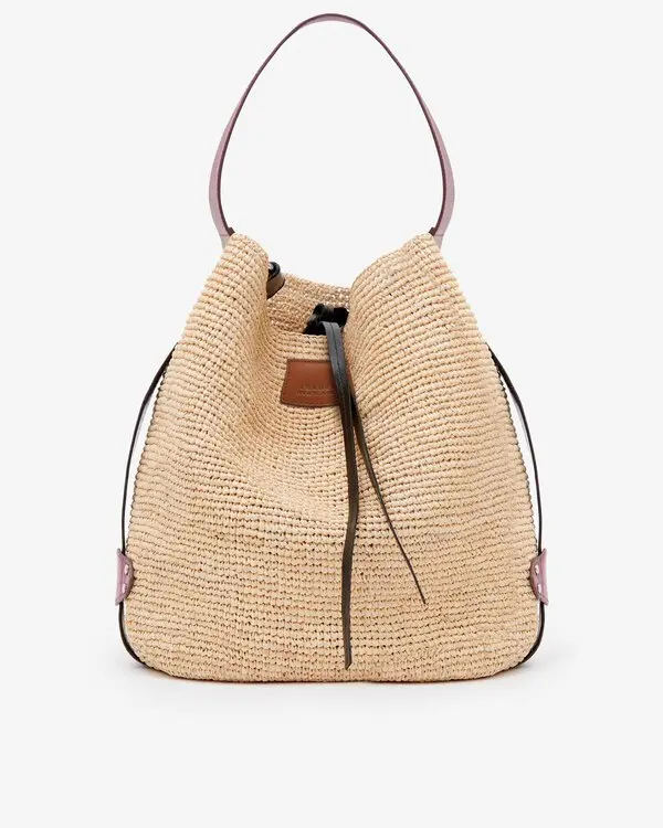 Isabel Marant Bayia Bucket Bag - Natural/cognac