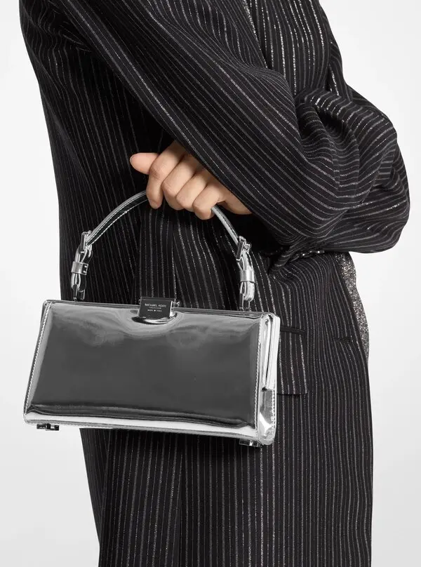 Michael Kors Gwyneth Specchio Leather Top-handle Bag