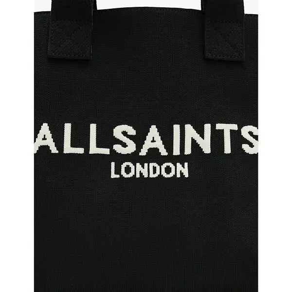 ALLSAINTS Izzy Logo-jacquard Tote - Black