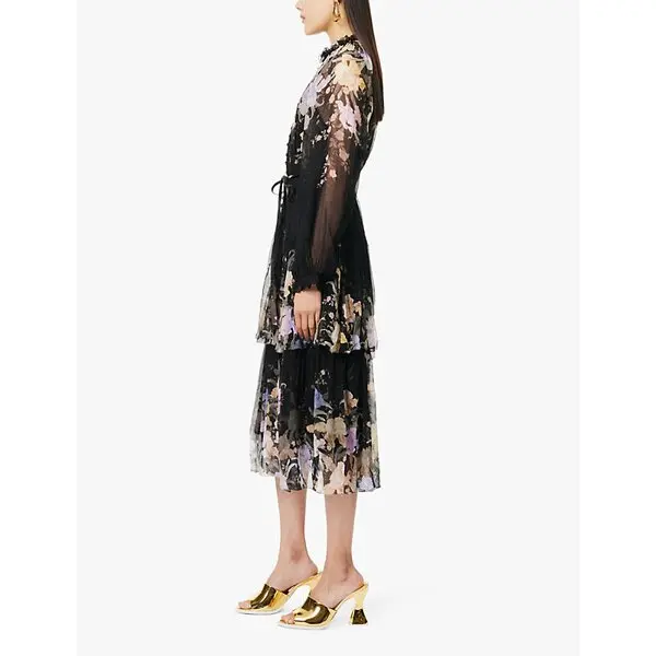 zimmermann eden tiered midi dress ZIMMERMANN Eden Midi Dress Zimmermann