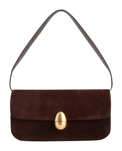 NEOUS Phoenix Baguette Shoulder Bag - Dark Chocolate