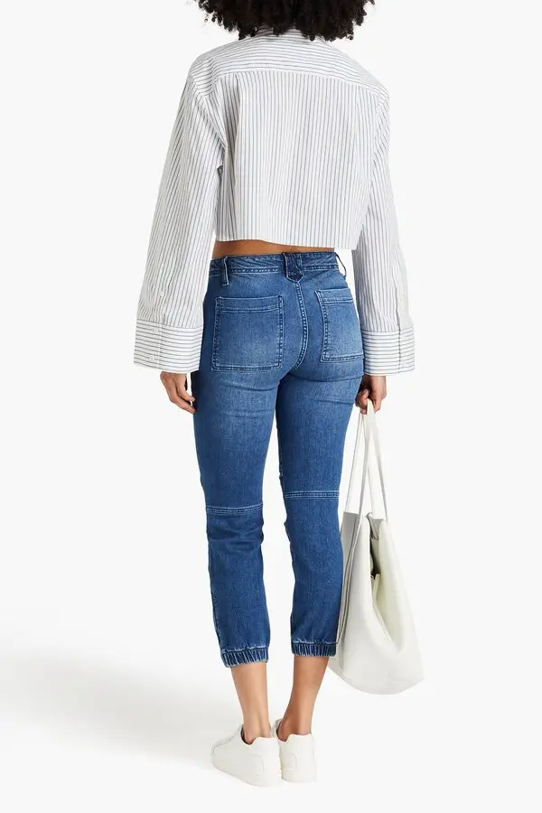 FRAME Cropped Slim-leg Mid-rise Jeans