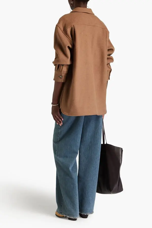 FRAME Embroidered Felt Jacket