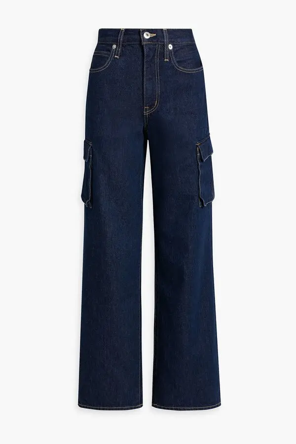 SLVRLAKE Grace High-rise Wide-leg Cargo Jeans