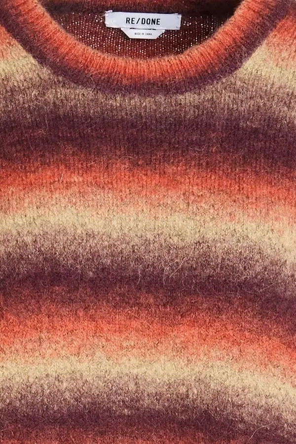 RE/DONE Striped Wool-blend Sweater