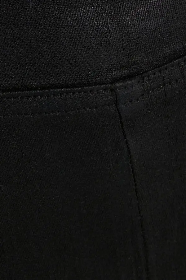 FRAME Jestset Cropped Coated Skinny Jeans