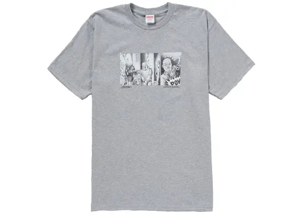 Supreme Mister Cartoon Pow Tee Shirt - Heather Grey