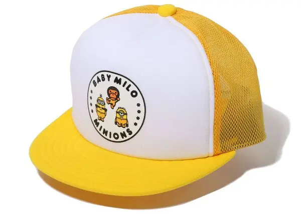 A BATHING APE Baby Milo Minions Mesh Cap - Yellow