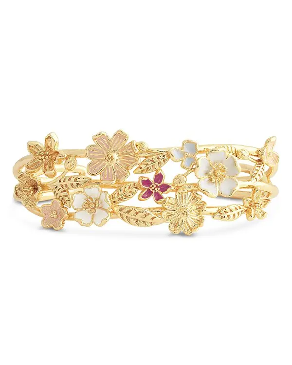 ANABEL ARAM Wildflower Bangle Bracelet - Gold