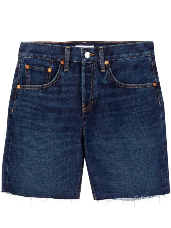 RE/DONE Raw-cut Denim Shorts