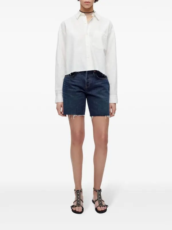 RE/DONE Raw-cut Denim Shorts