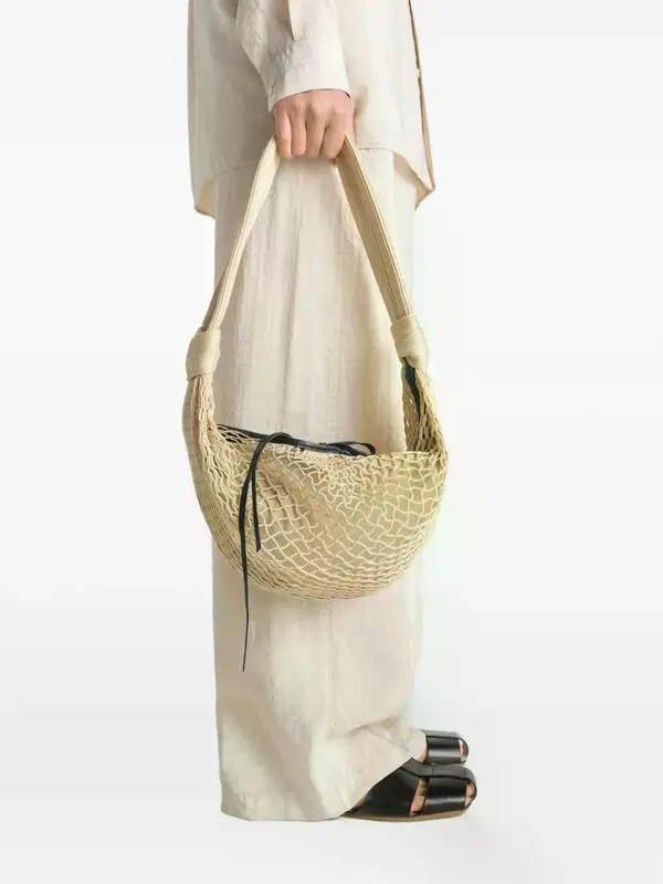 LEMAIRE Fortune Croissant Filt Bag - Neutrals