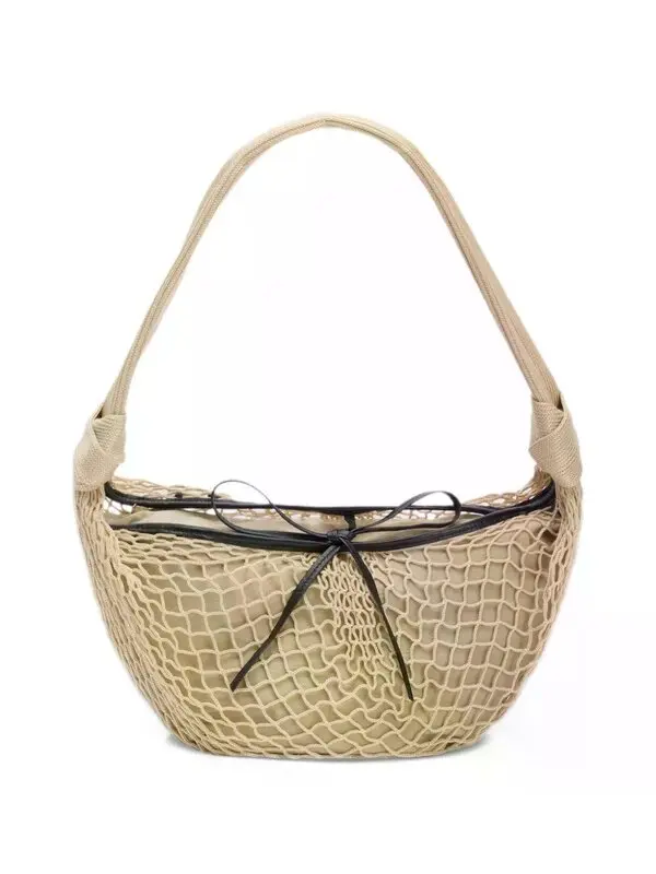 LEMAIRE Fortune Croissant Filt Bag - Neutrals