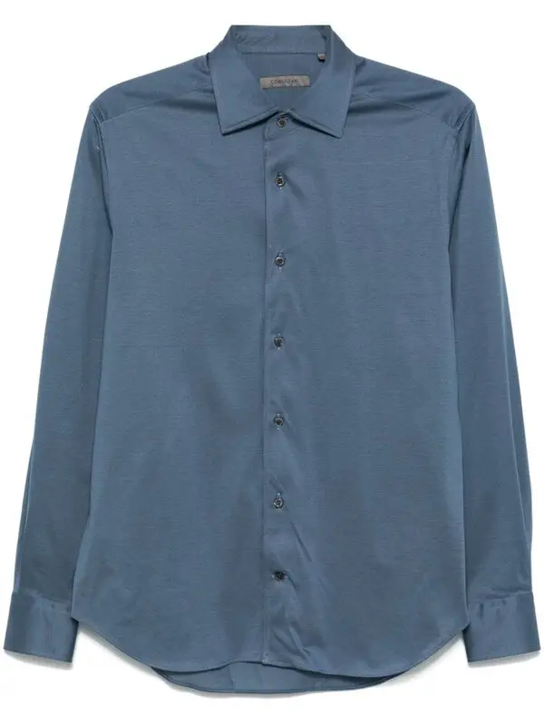 Corneliani Jersey Shirt - Blue