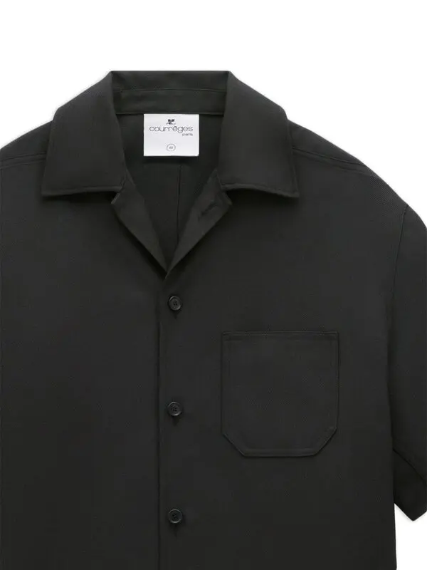 COURREGES Skater Retro Shirt - Black
