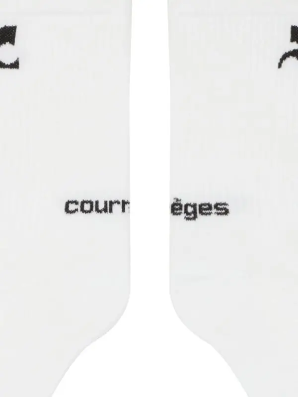 COURREGES Logo-print Socks