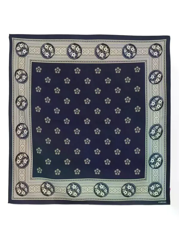 FURSAC Floral Scarf - Blue