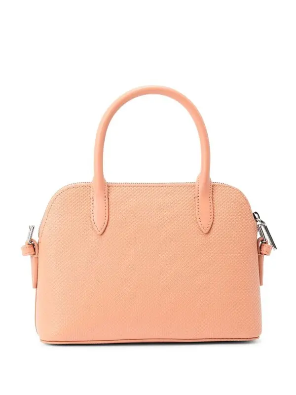 Lacoste Chantaco Leather Tote - Pink