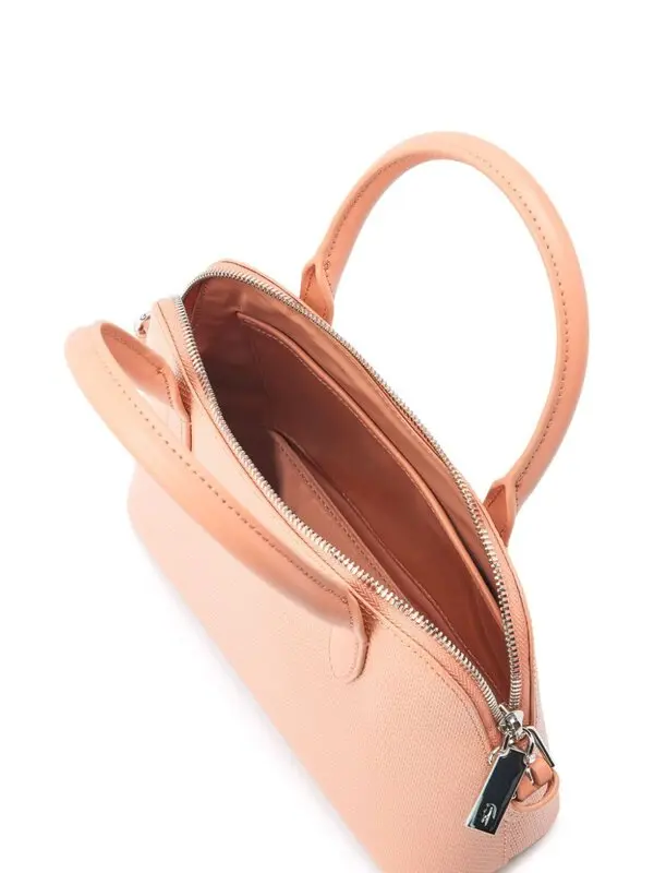 Lacoste Chantaco Leather Tote - Pink