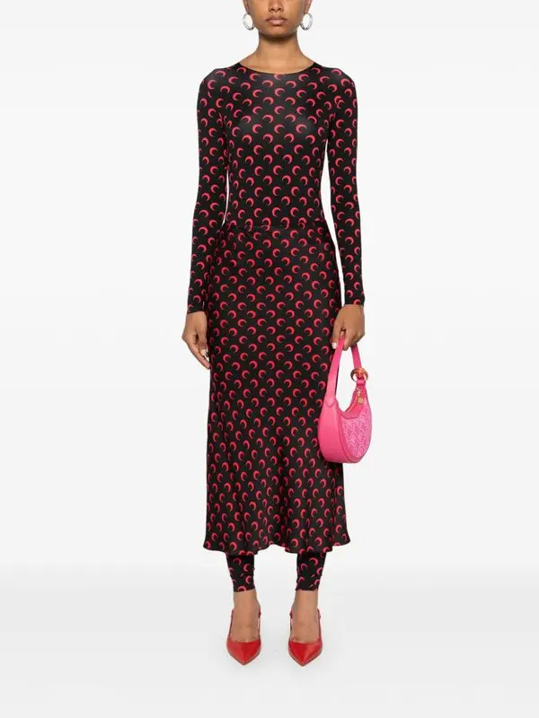 MARINE SERRE Moon-print Jumpsuit - Black