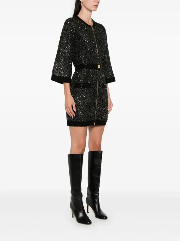 Elisabetta Franchi Sequin-embellished Mini Dress
