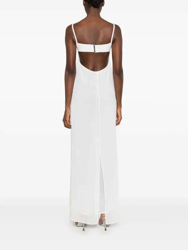 Jacquemus The Peplo Robe Dress - White
