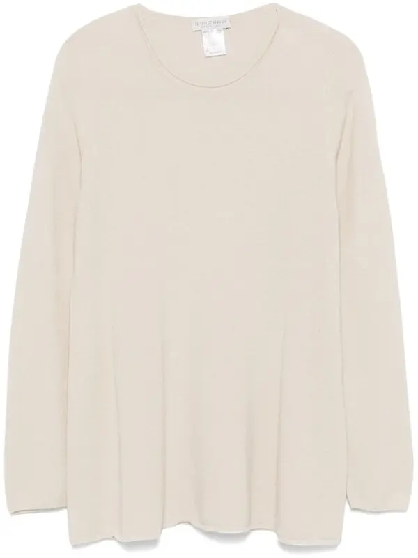 LE TRICOT PERUGIA Rolled-trim Sweater - Neutrals