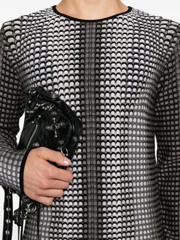 MARINE SERRE Logo-jacquard Jumper