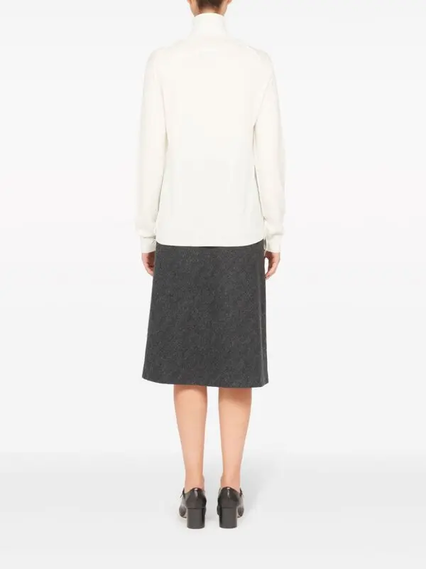 MAISON MARGIELA High-neck Merino-wool Sweater - White