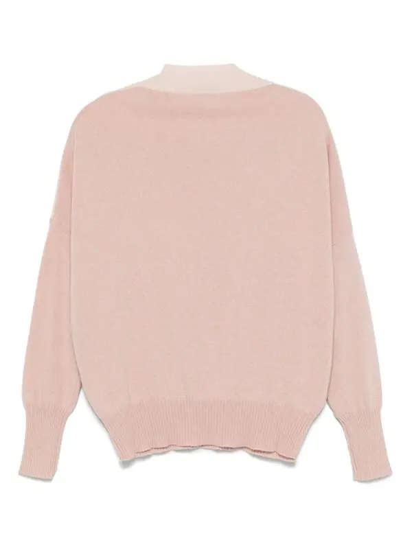 D.exterior Argyle-check Sweater - Pink