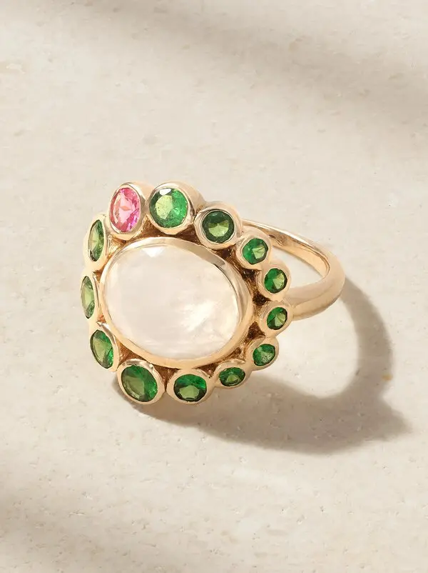Pascale Monvoisin Jasmine 9-karat Multi-stone Ring - Gold