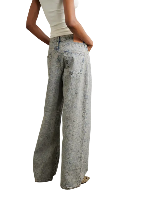 Acne Studios 1981 Denim-jacquard Low-rise Wide-leg Jeans