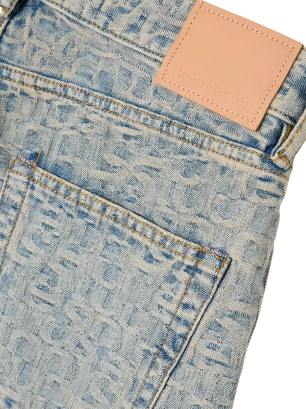 Acne Studios 1981 Denim-jacquard Low-rise Wide-leg Jeans