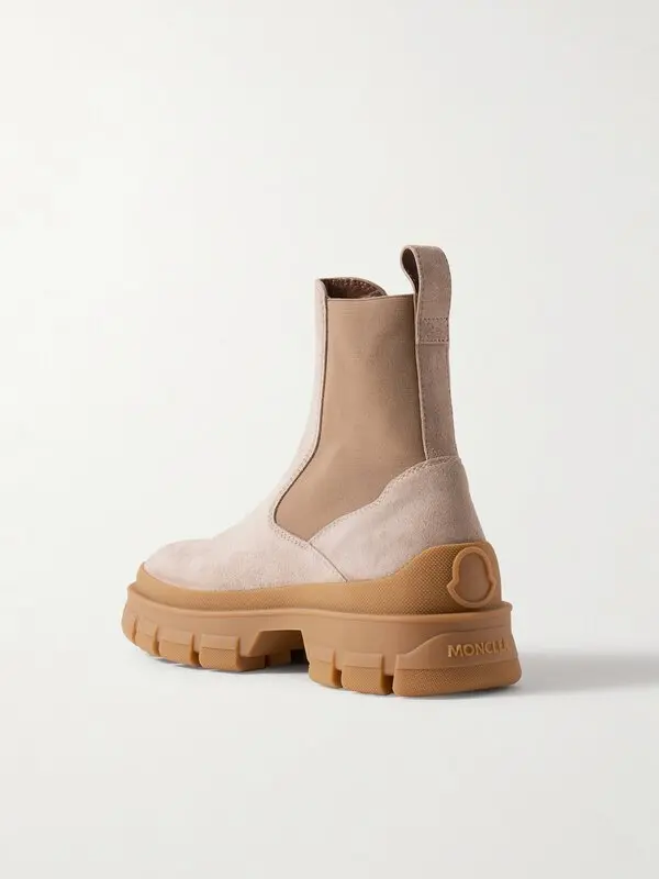 Moncler Hevea Suede Chelsea Boots
