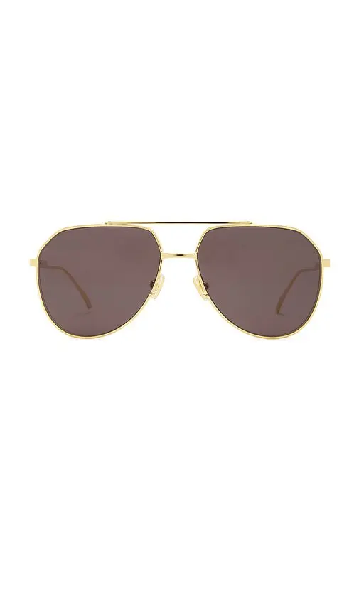 Bottega Veneta Aviator Sunglasses - Gold