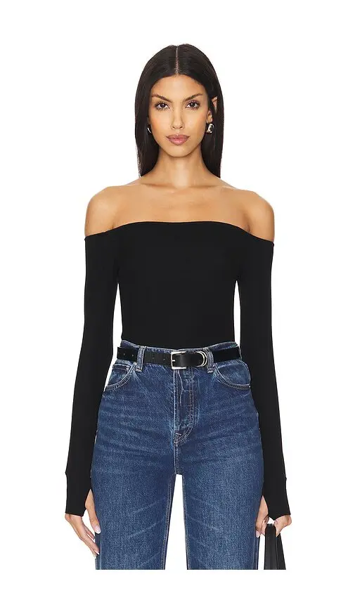 Michael Lauren Off-shoulder Long Sleeve Top