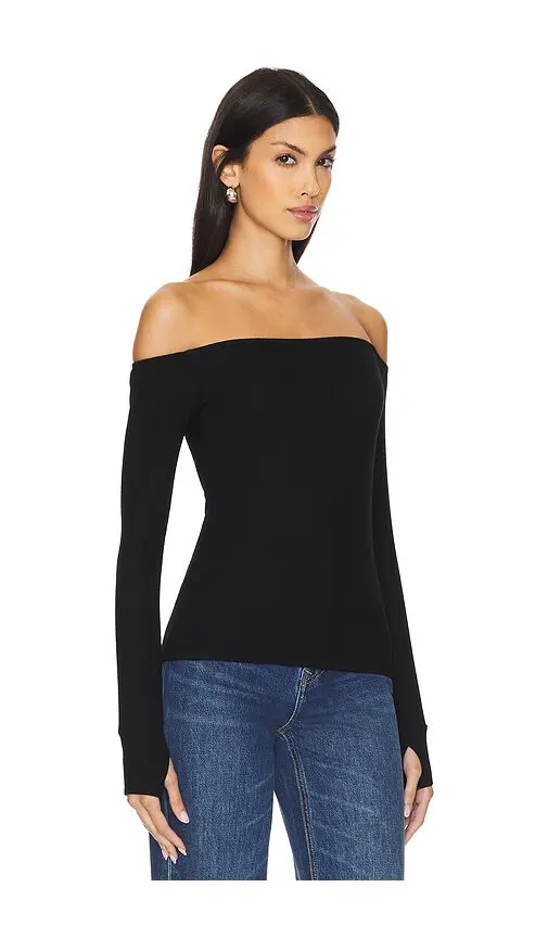 Michael Lauren Off-shoulder Long Sleeve Top