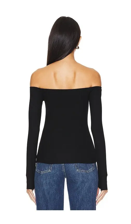 Michael Lauren Off-shoulder Long Sleeve Top