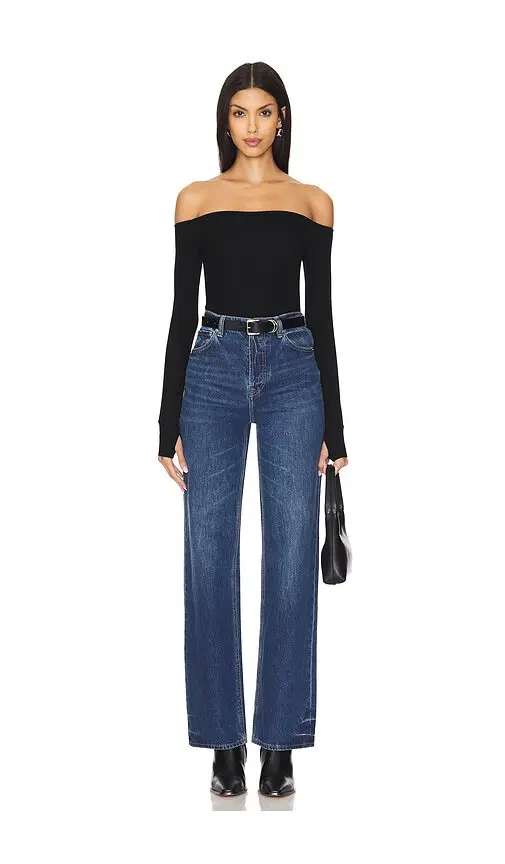 Michael Lauren Off-shoulder Long Sleeve Top