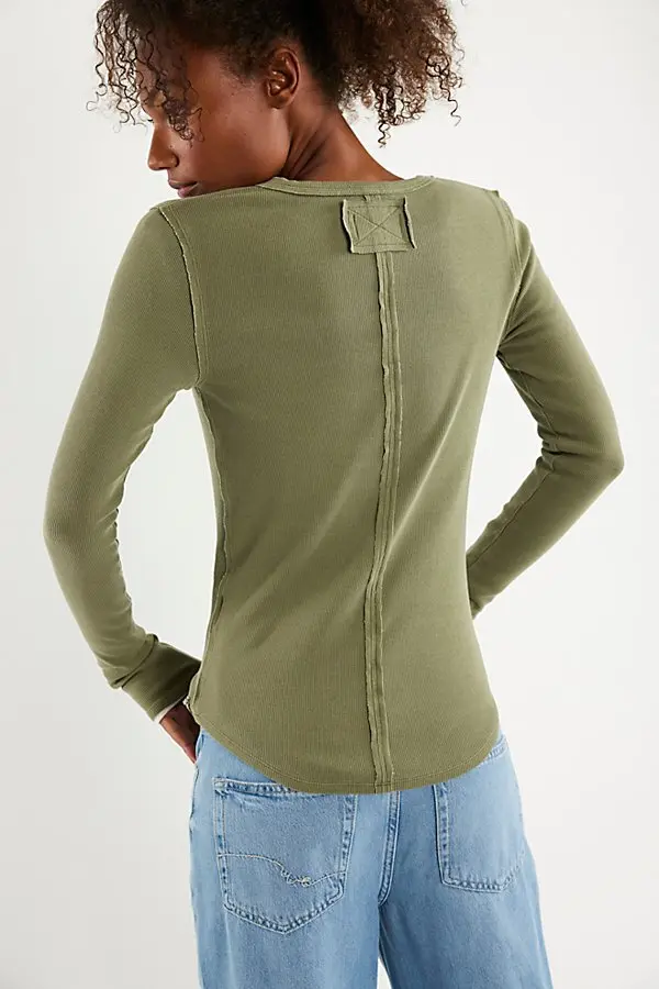 Free People We The Free Henley - Capulet Olive