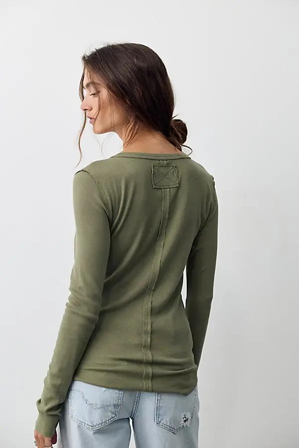 Free People We The Free Henley - Capulet Olive