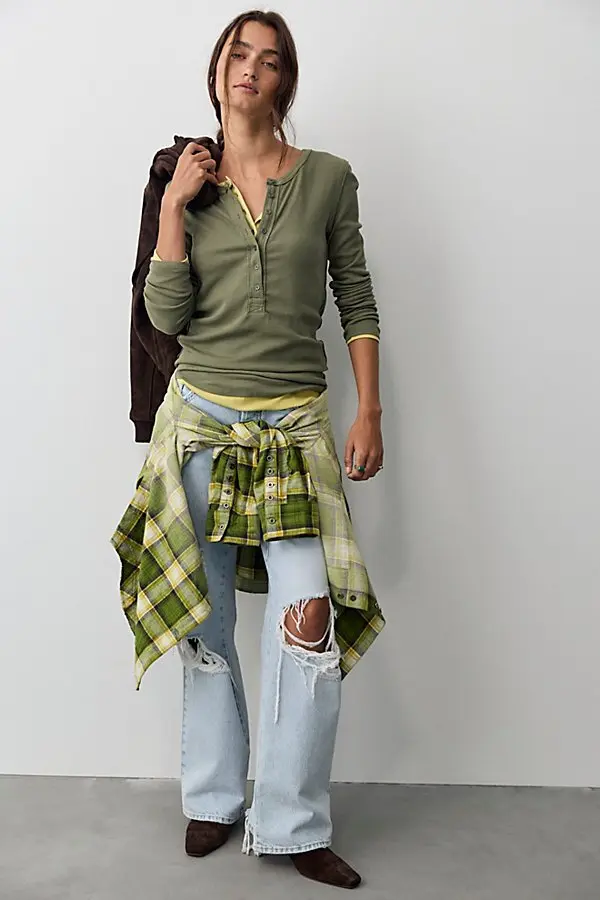 Free People We The Free Henley - Capulet Olive