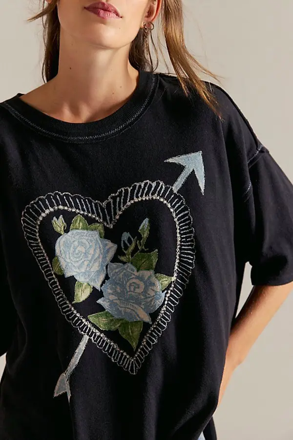 Free People We The Free Love Rose Tee