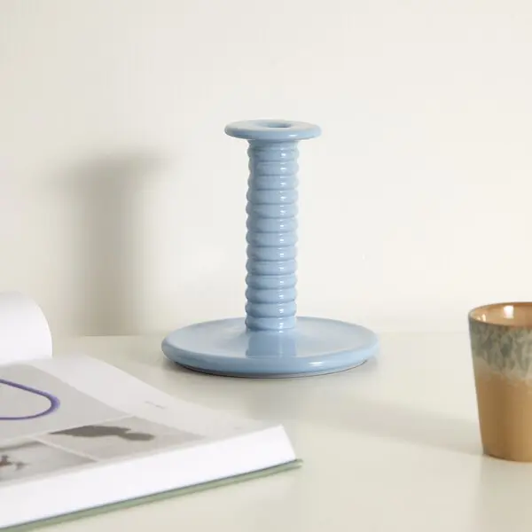 HAY Barro Candleholder - Light Blue