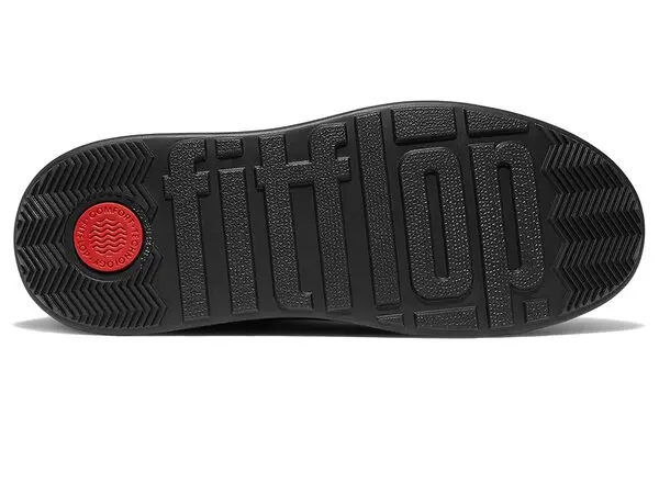 Fitflop F-mode Folded-knot Leather Flatform Ankle Boots